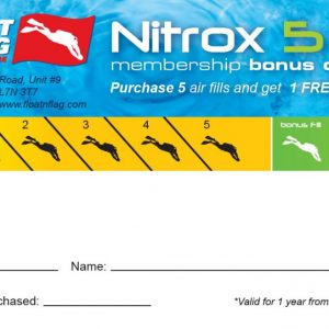 10 Pack Nitrox Fill Card - Float N' Flag Dive Centre